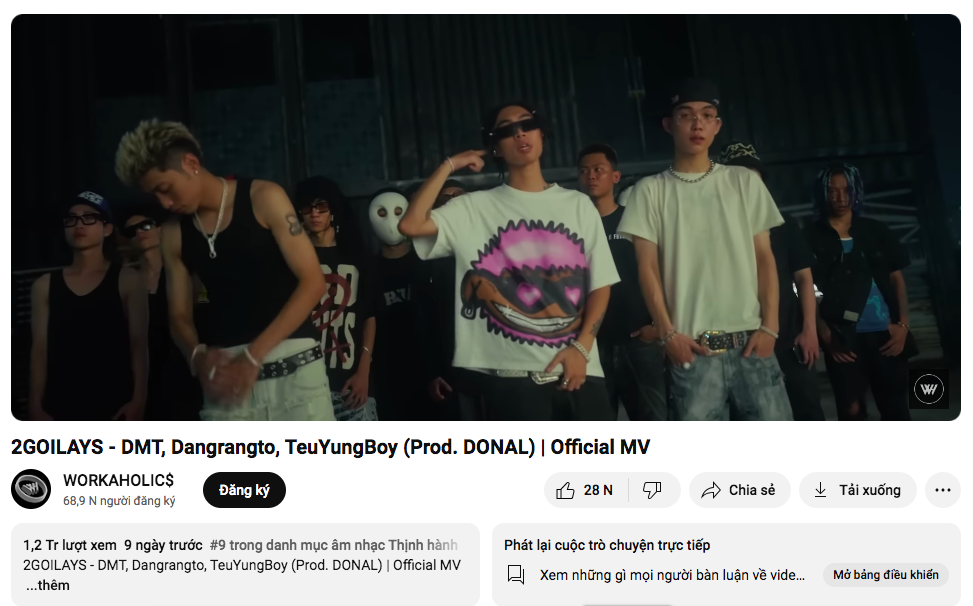 Dangrangto - rapper “tẩm ngầm tầm ngầm” mà sở hữu thành tích khủng