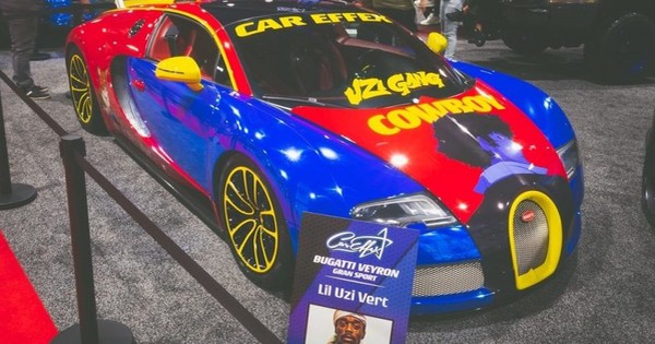 Tá hoả với cách độ siêu xe mui trần Bugatti Veyron của rapper Lil Uzi Vert