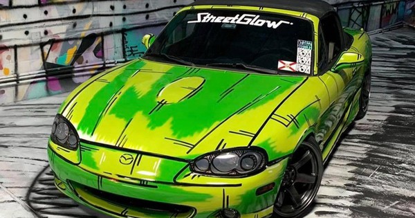Ngắm chiếc Mazda MX-5 Miata sơn theo phong cách anime Nhật Bản độc đáo